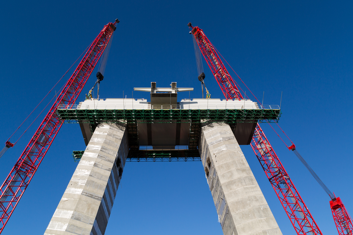 The main pylon reaches full maturity - Samuel De Champlain Bridge