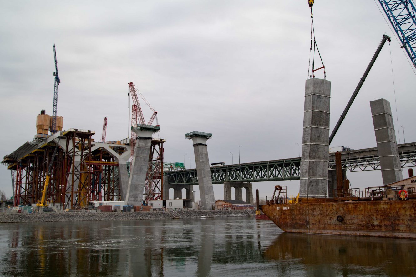 Installation of precast marine segments now completed on the West ...