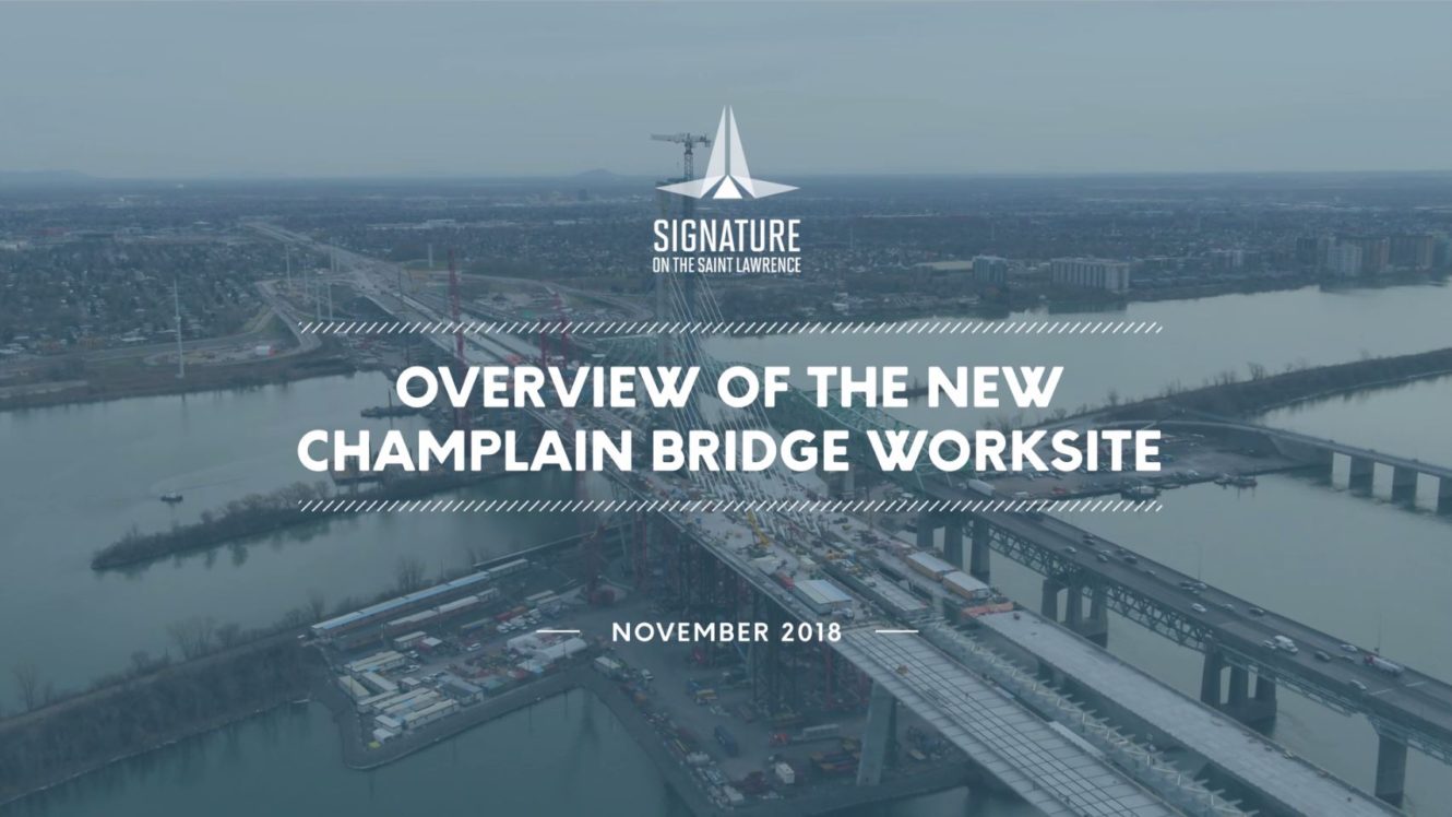 The new Champlain Bridge from the sky – November 2018 - Samuel De ...